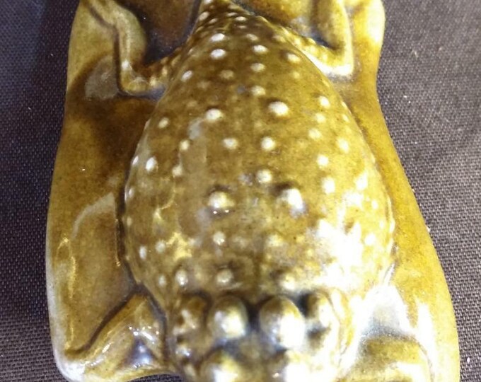 House of Webster Art Pottery Horned Toad Frog Statue Old Rip ...