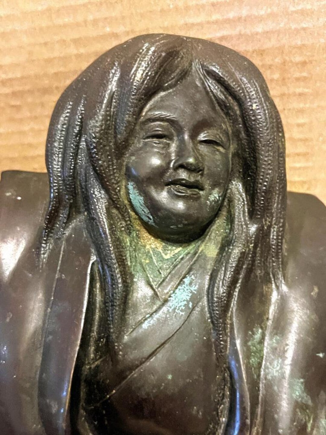 Old Vintage Japanese Bronze Sculpture Statue Yokai Yamauba Yamanba ...