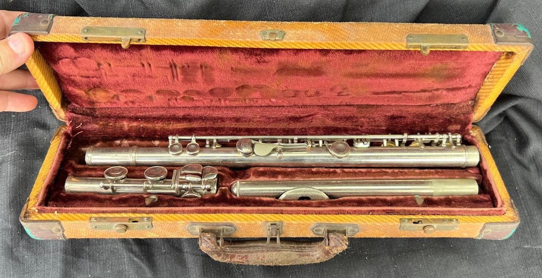 Old Vintage Bundy Selmer Flute Music Musical Instrument in Original ...