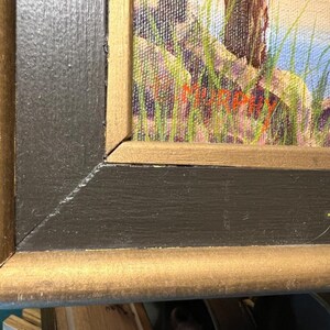 Vintage Artist Signed Landscape Art Painting American - Etsy