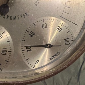 Vintage MCM Air Guide Barometer With Lucite Mid Century Modern Frame ...