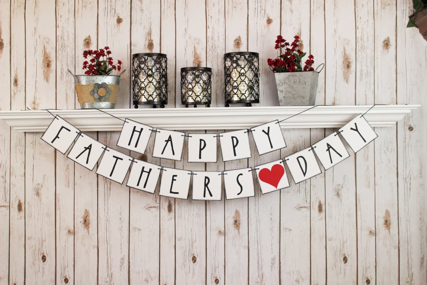 FATHERS DAY BANNER Happy Fathers Day Gifts for Dad Fathers | Etsy