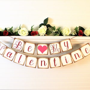 VALENTINES DAY DECOR, Valentines Day Banner, Be My Valentine Banner ...