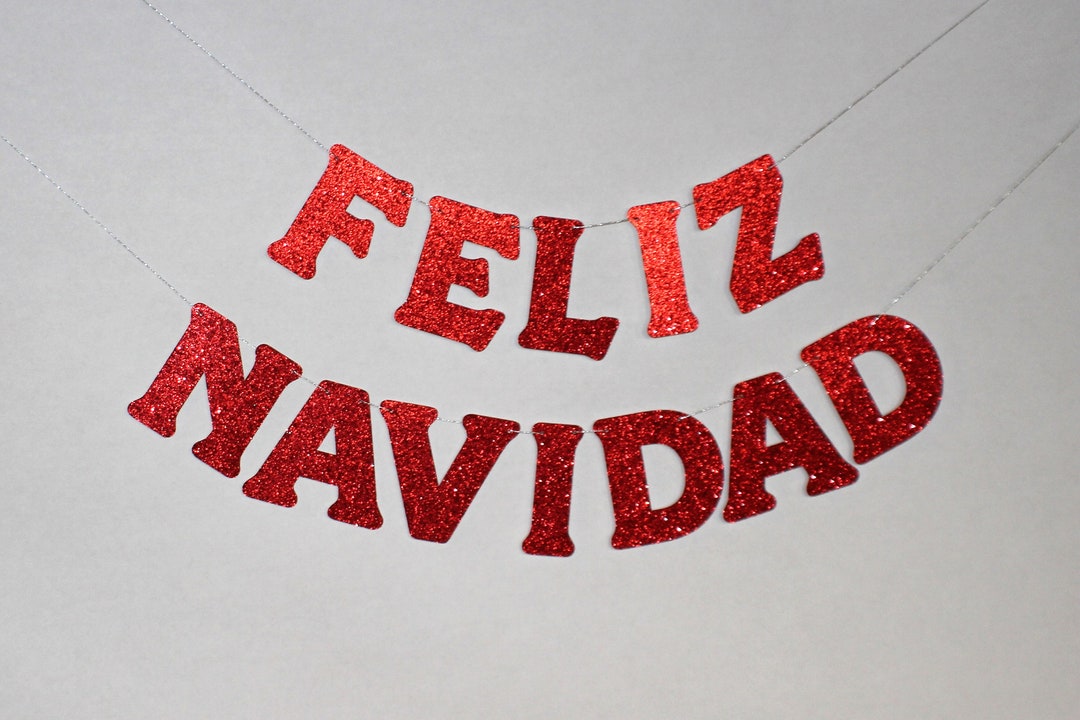 FELIZ NAVIDAD BANNER Feliz Navidad Decoration Christmas - Etsy