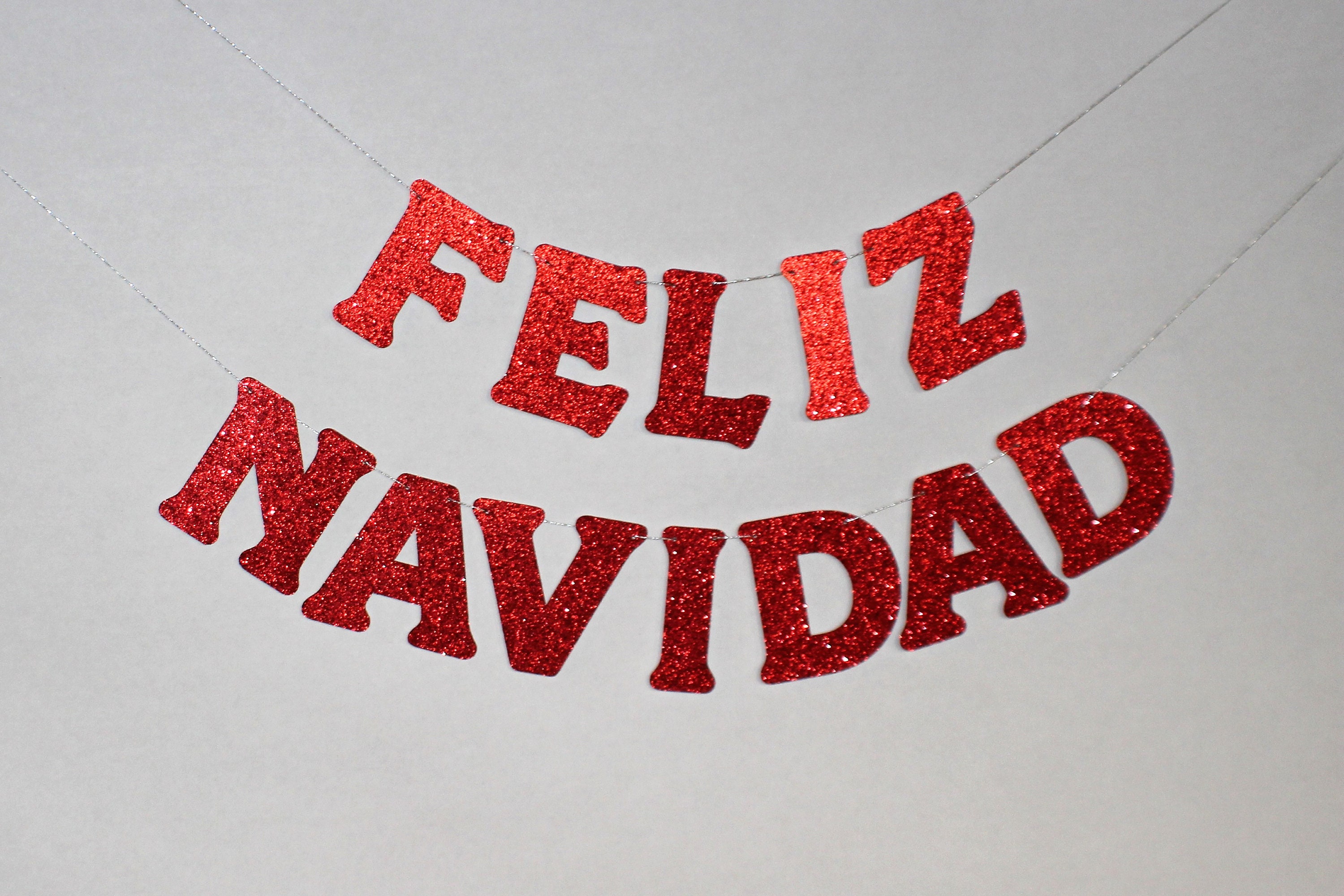 FELIZ NAVIDAD BANNER Feliz Navidad Decoration Christmas | Etsy
