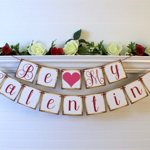VALENTINES DAY BANNER, Valentines Day Decoration, Be My Valentine ...