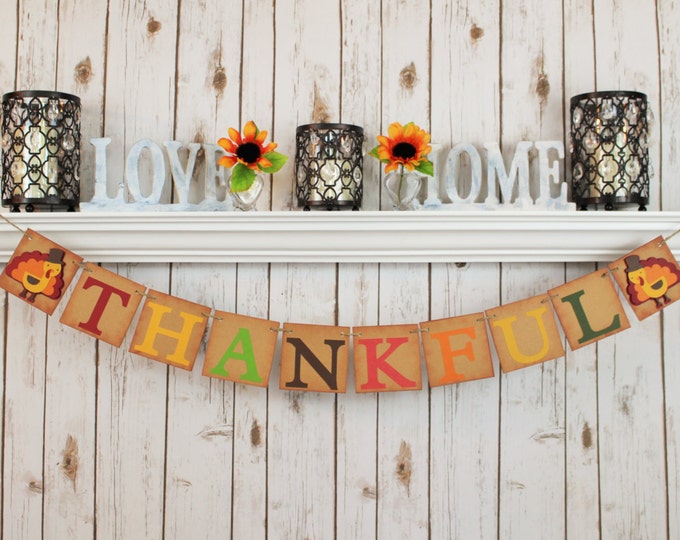 FALL BANNER Garland-thanksgiving Banner-thanksgiving Garland-turkey ...