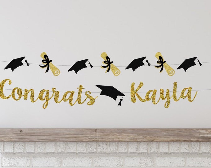 GRADUATION BANNER Custom Graduation Party Decoration - Etsy