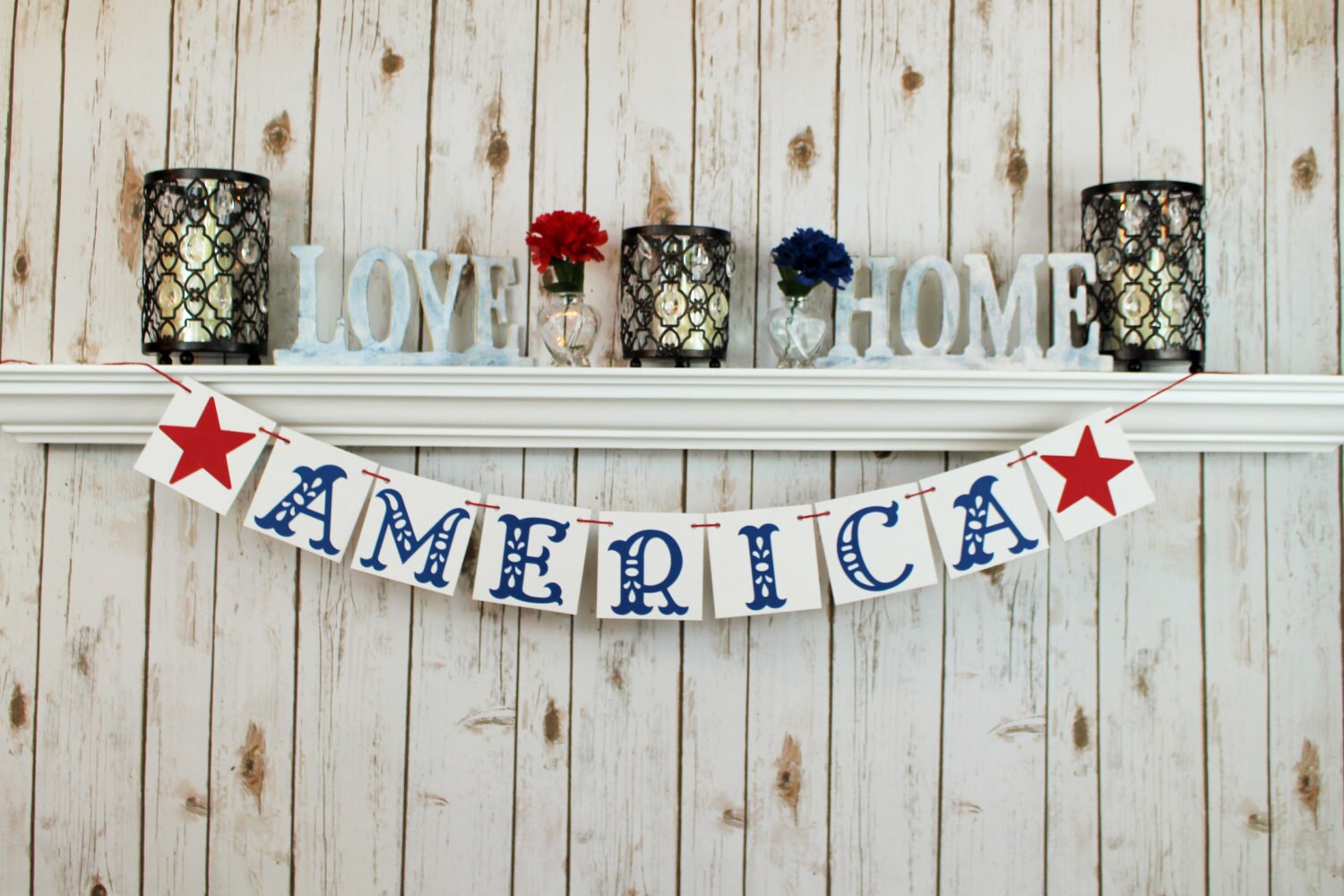 4TH OF JULY Banner / MEMORIAL Day / Fourth of July / Summer / | Etsy