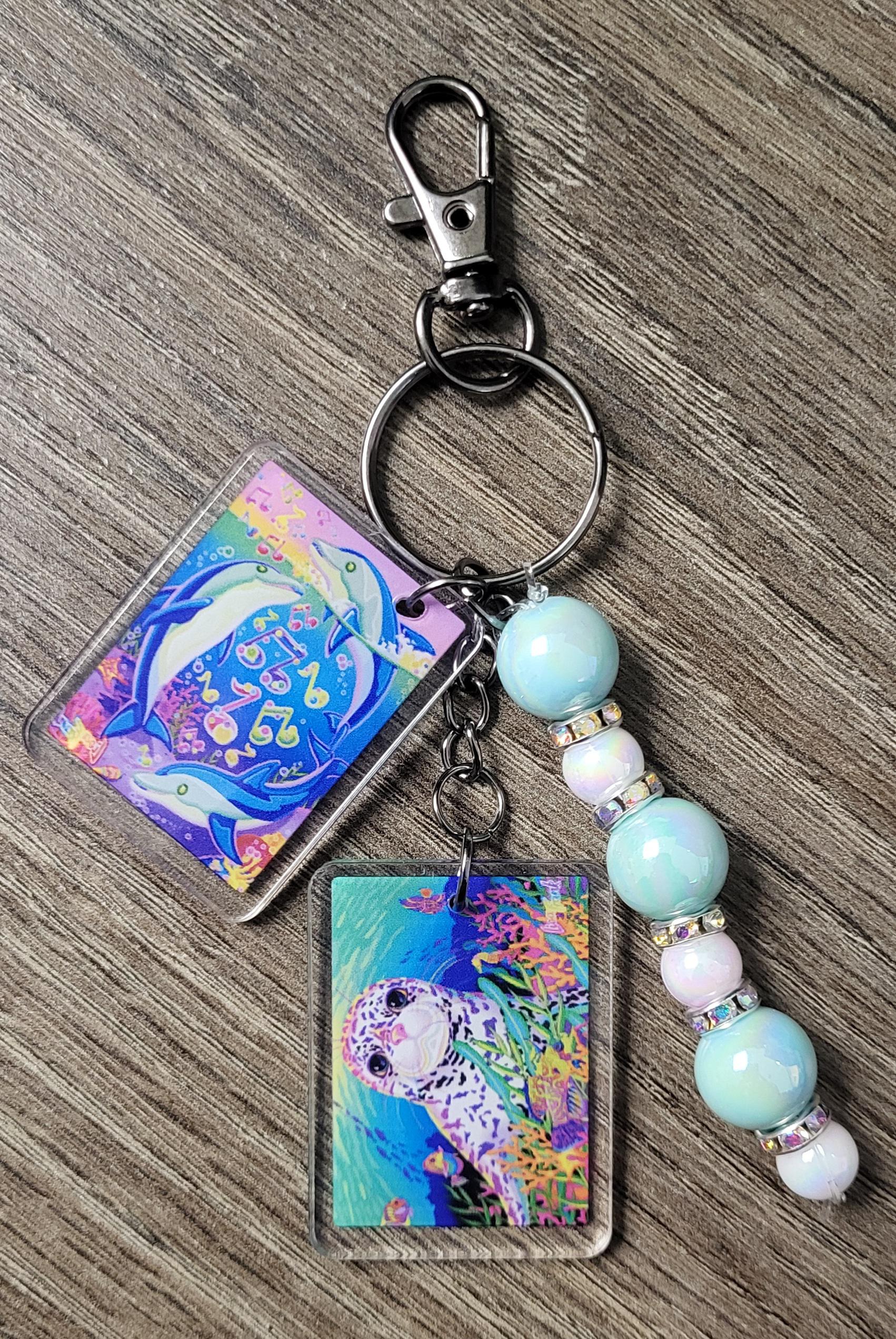 Colorful 90s Character Inspired Key Chain - Etsy