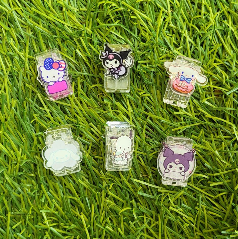 Stationary Sanrio-inspired Paperclip Set of 6 Kawaii Stationery - Etsy