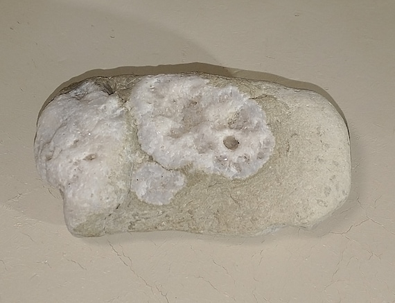 Chert and Limestone Rock With Crystal Quartz Vugs Stone From - Etsy
