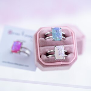 The Marnie Moonstone Statement Ring - Candy Kisses Pink - Etsy
