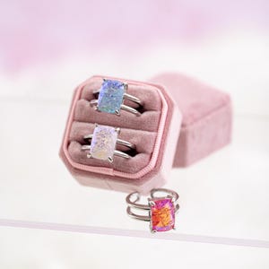 The Marnie Moonstone Statement Ring - Candy Kisses Pink - Etsy