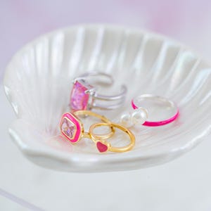 The Marnie Moonstone Statement Ring - Candy Kisses Pink - Etsy
