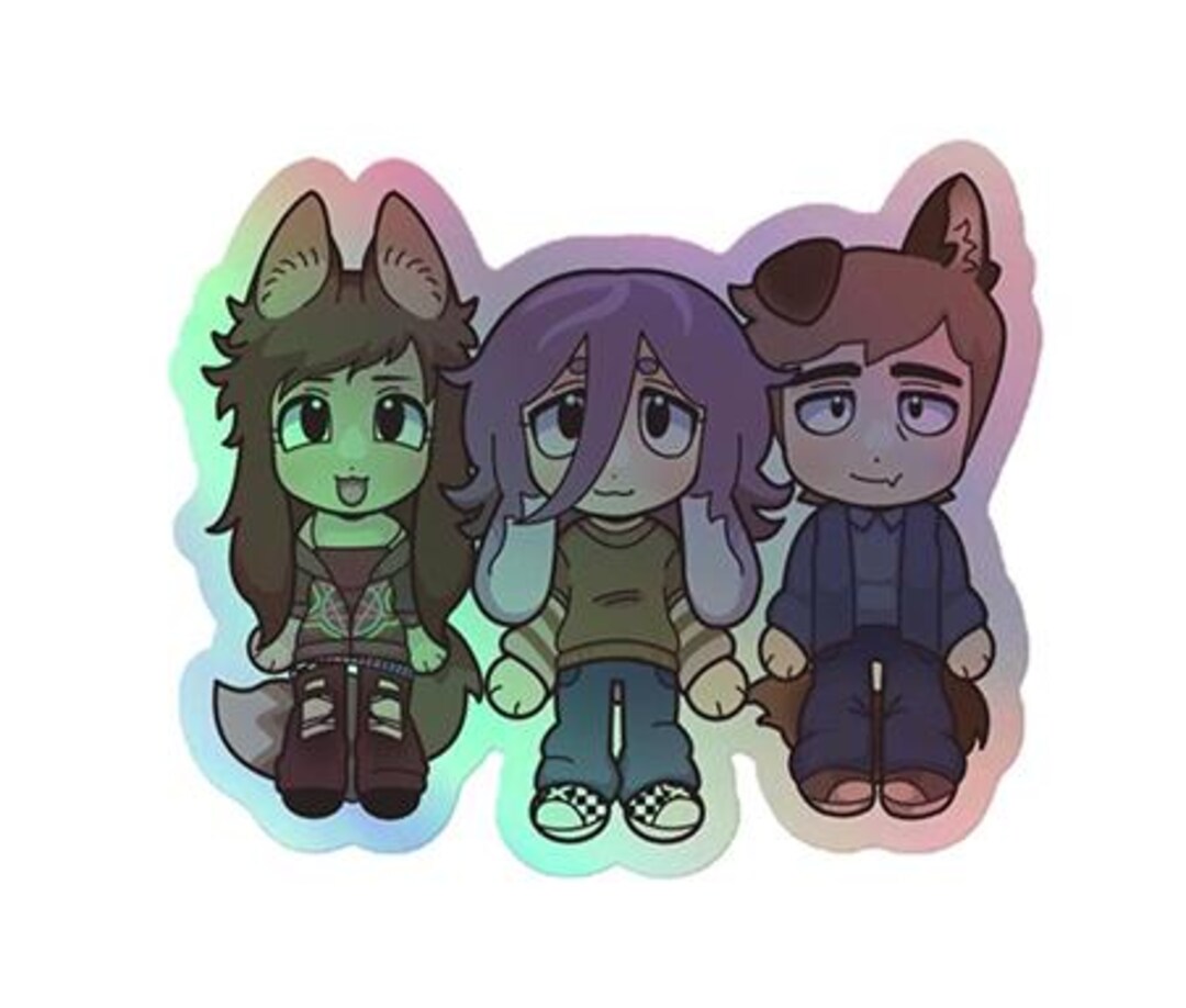 Clinical Trial Game, Character Fan Art, Holographic Sticker of Angel ...