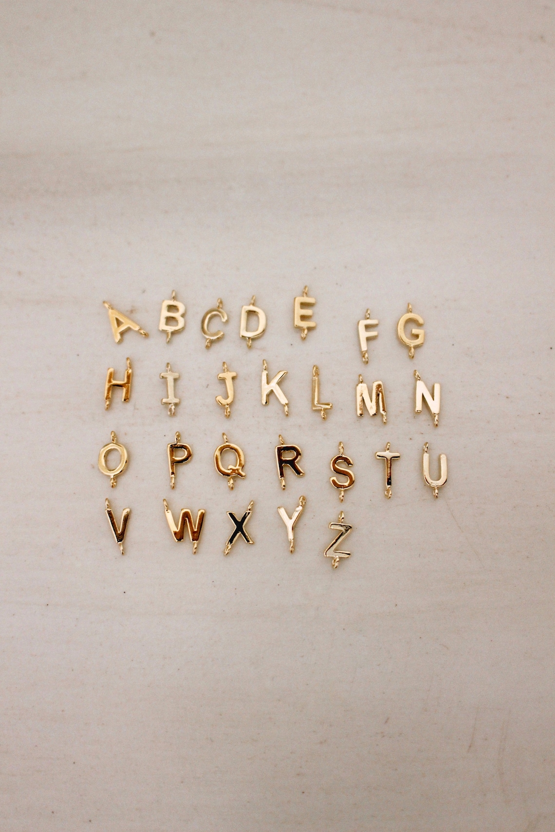 Gold Initials Necklace Initial Necklace Personalized - Etsy