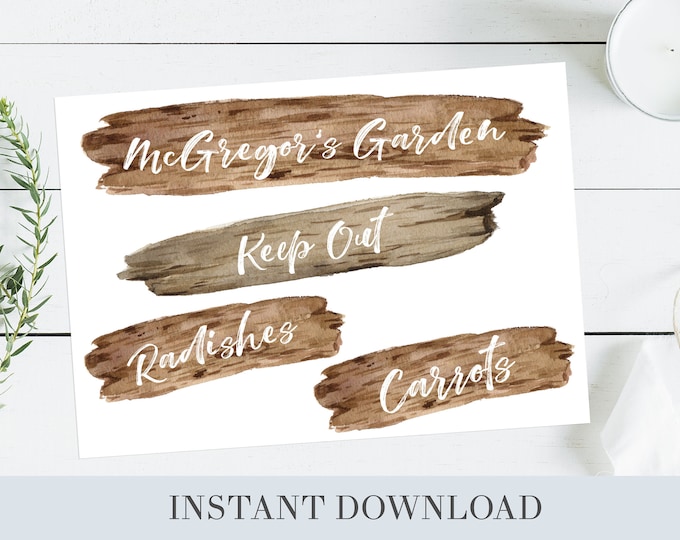 Editable Peter Rabbit Party Sign | Peter Rabbit Birthday | Mcgregors ...