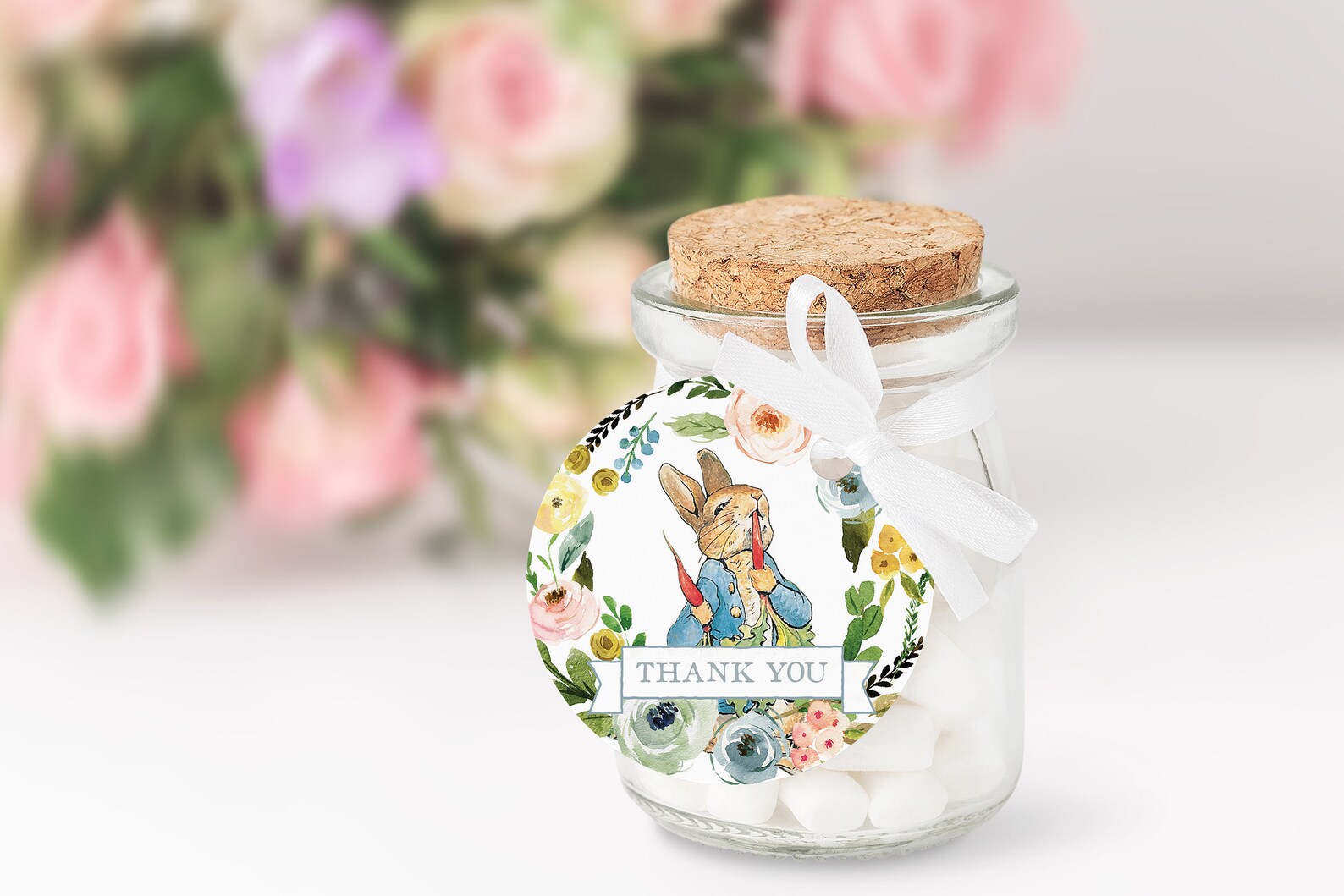 Peter Rabbit Thank You Tags Gift Tags Birthday Favours Instant - Etsy