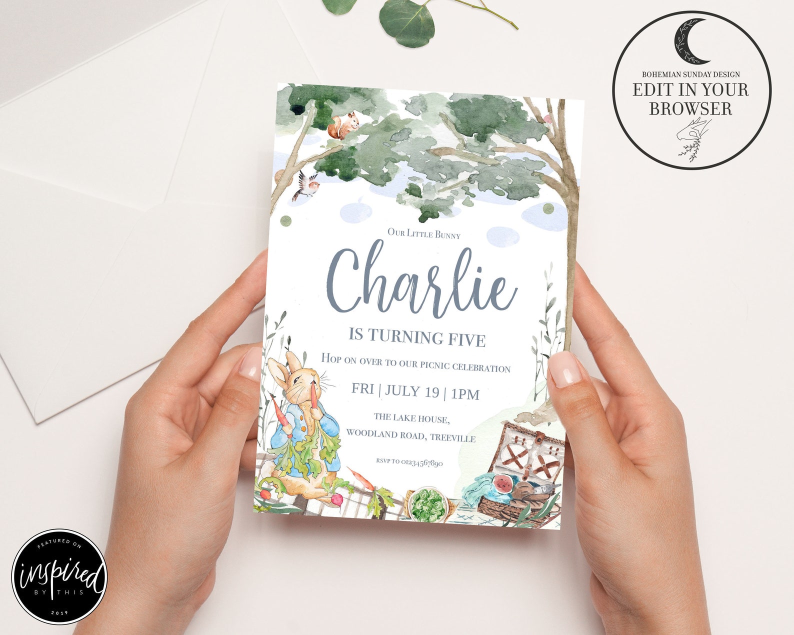 Peter Rabbit Invitation | Peter Rabbit Picnic Invitation | Peter Rabbit ...