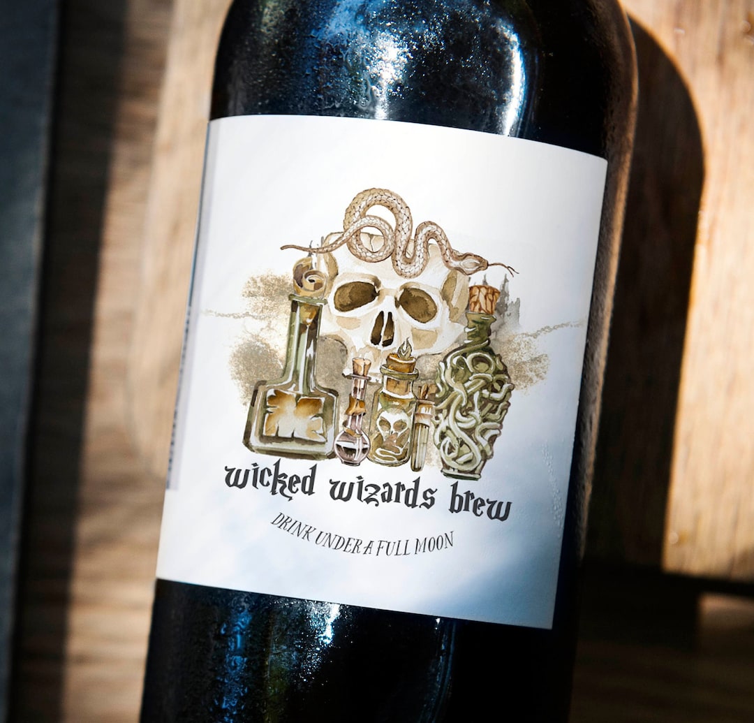 Magic School Drink Label | Wizard Brew Bottle Label | Potion Label ...