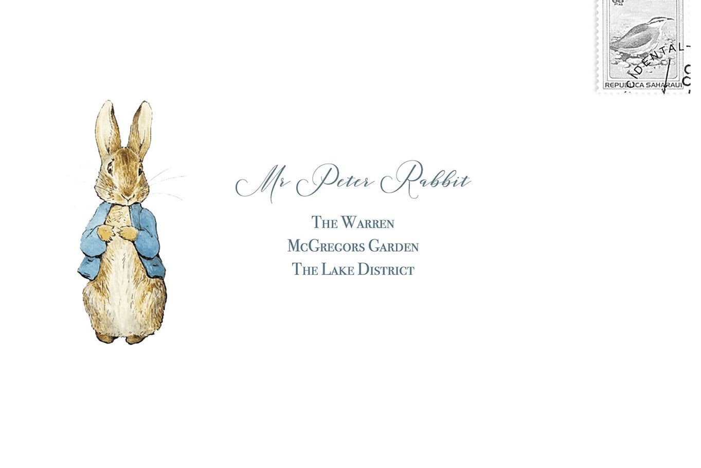 Peter Rabbit Envelope Template | Peter Rabbit Birthday | Rabbit Baby ...