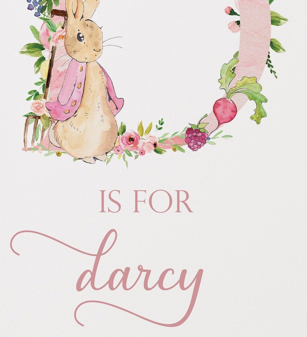 Peter Rabbit Nursery Printable Custom Peter Rabbit New born | Etsy