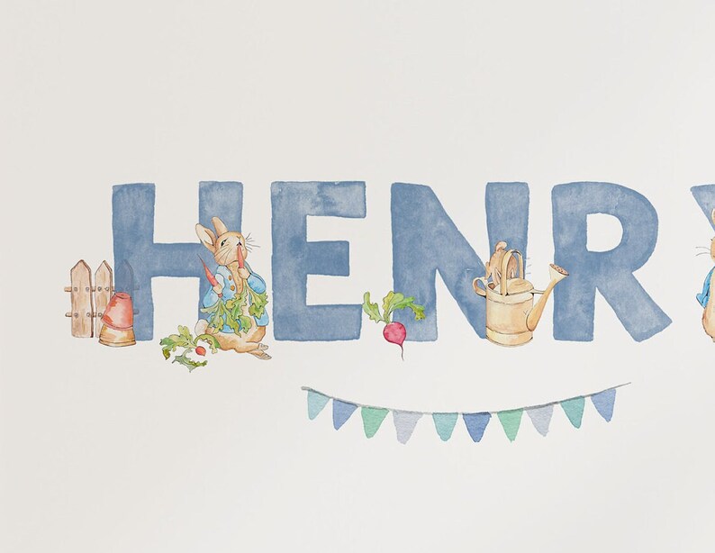 Peter Rabbit Nursery Printable | Personalised Peter Rabbit Print ...