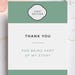 1st Chapter Birthday Thank You Card | One for the Books Birthday Thank ...
