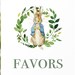 Peter Rabbit Favour Sign Printable Peter Rabbit Sign Peter Rabbit Baby ...