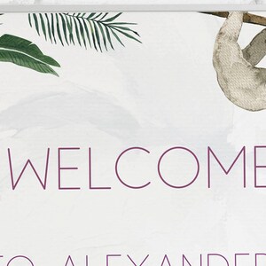 Editable Jungle Sign | Jungle Welcome Sign | Rainforest Party Sign ...