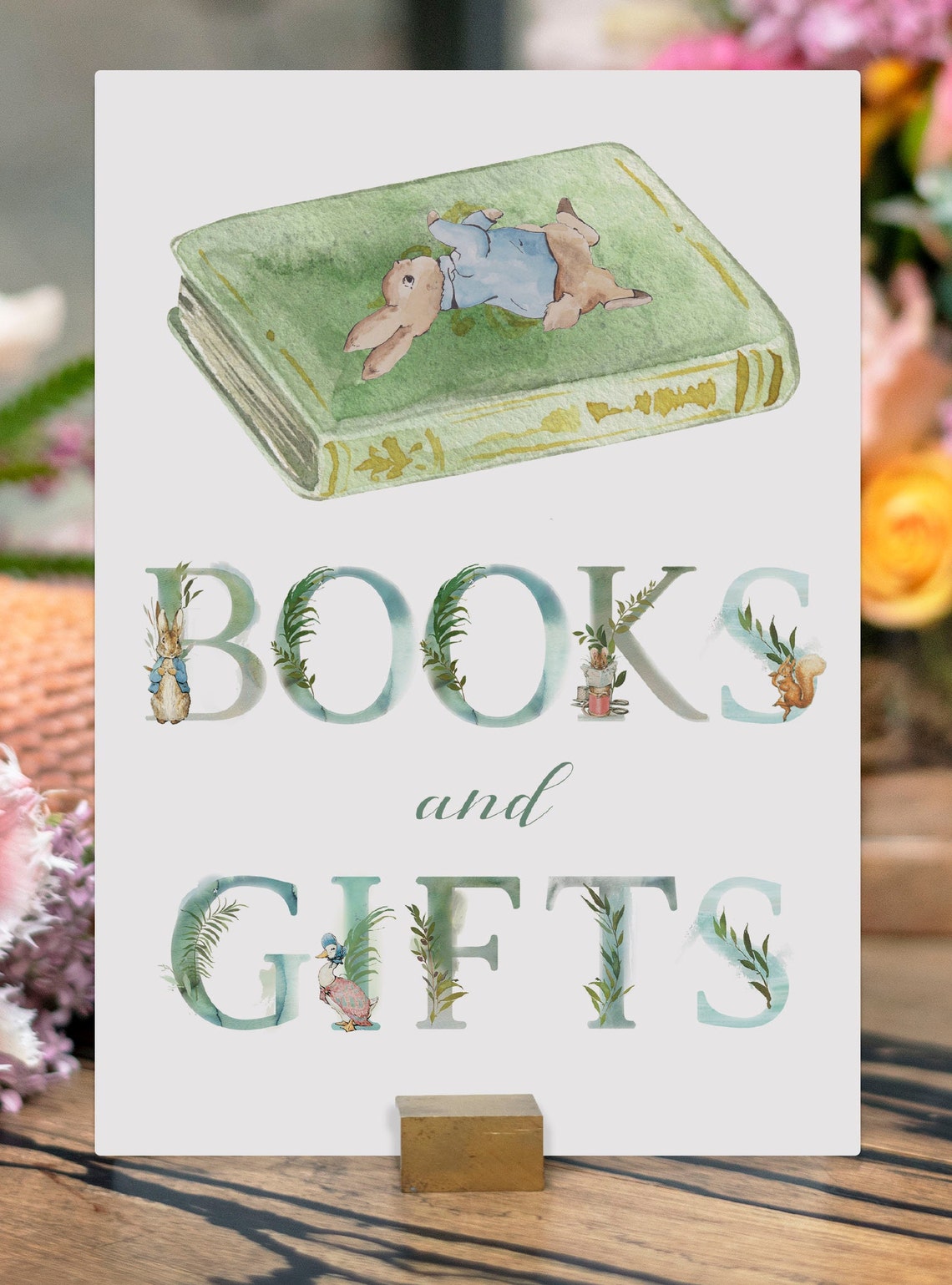 Peter Rabbit Baby Shower Sign | Peter Rabbit Books for Baby Sign ...