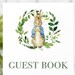 Peter Rabbit Guest Book Sign | Printable Peter Rabbit Guest Book Sign ...