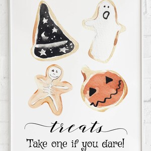 Halloween Treat Sign | Printable Halloween Sign | Take a Treat ...