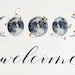 Moon Welcome Sign | Moon Baby Shower | Moon Birthday | Moon Phases ...