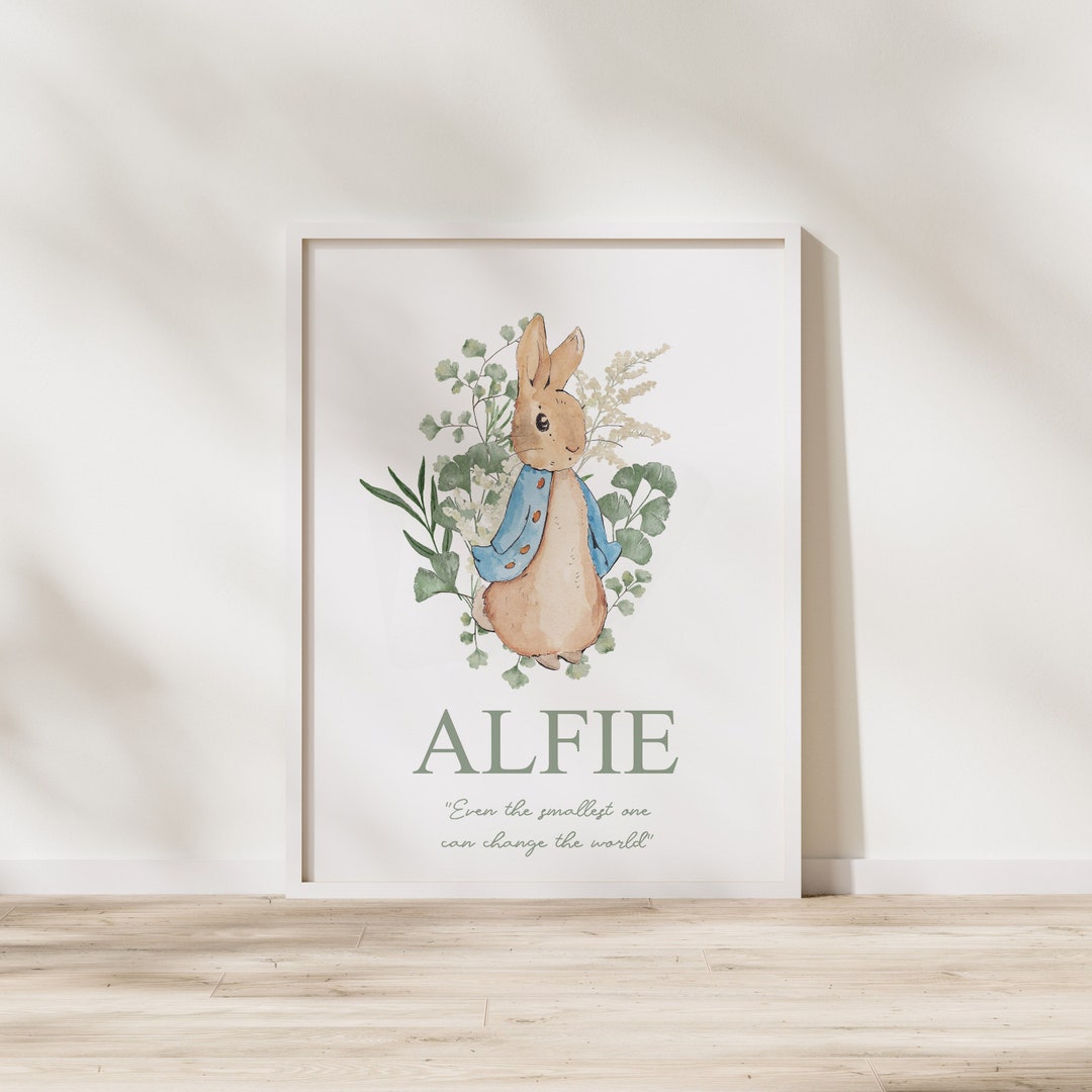 Peter Rabbit Nursery Printable | Personalised Peter Rabbit Print ...