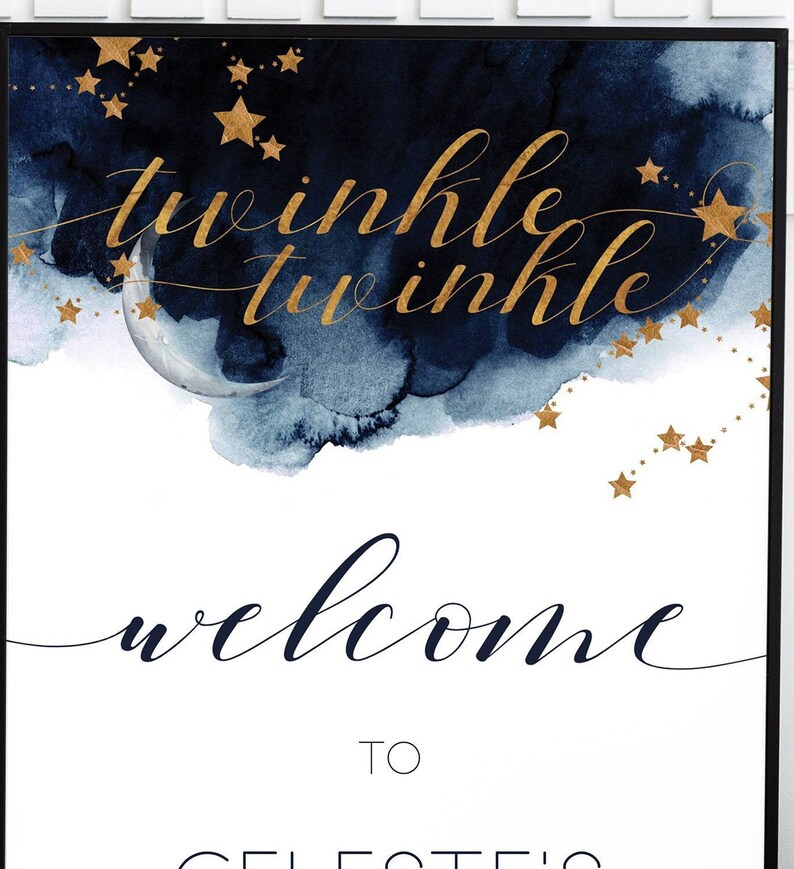 Celestial Welcome Sign | Celestial Baby Shower | Celestial Wedding ...
