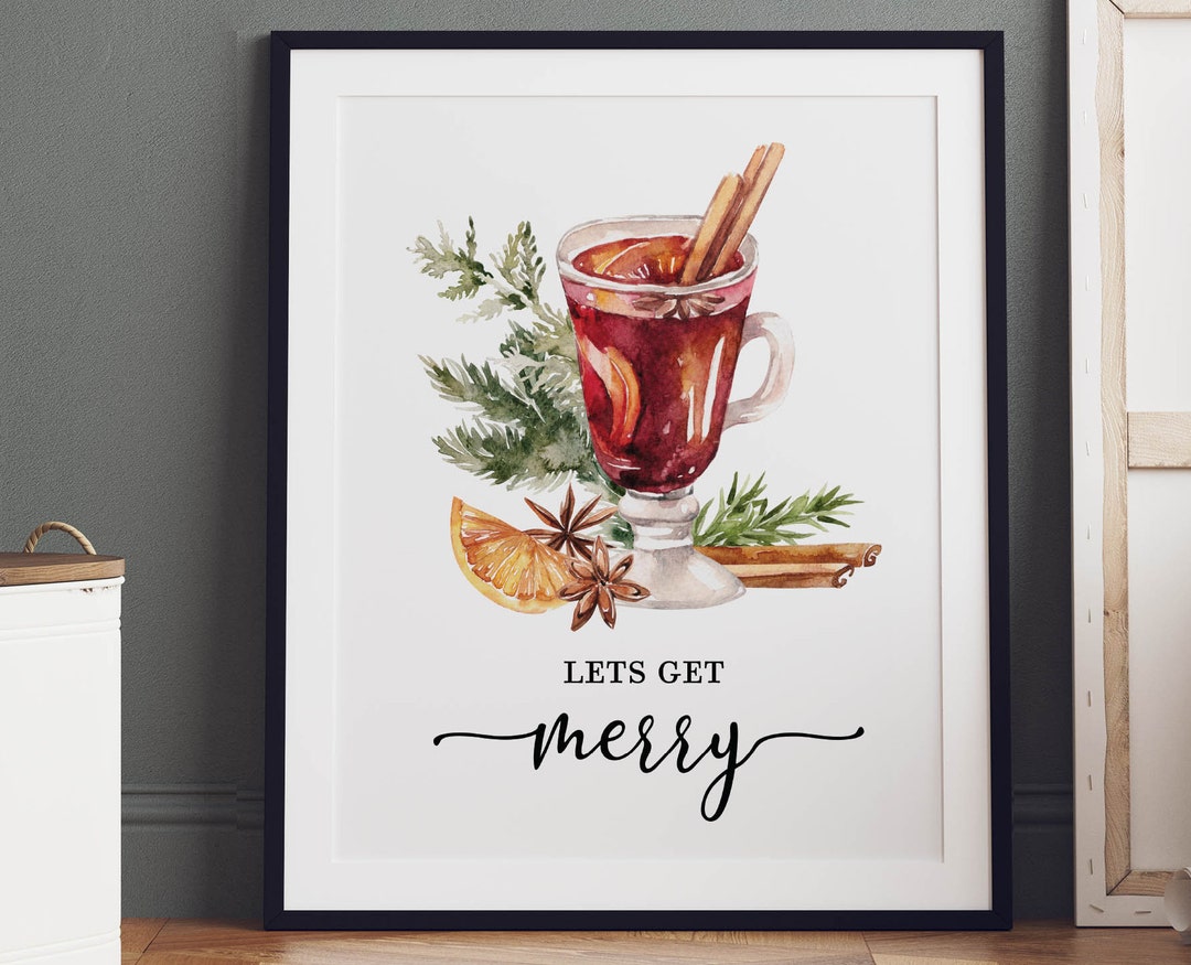 Christmas Bar Sign | Christmas Cocktail Sign | Fun Christmas Wall Art ...