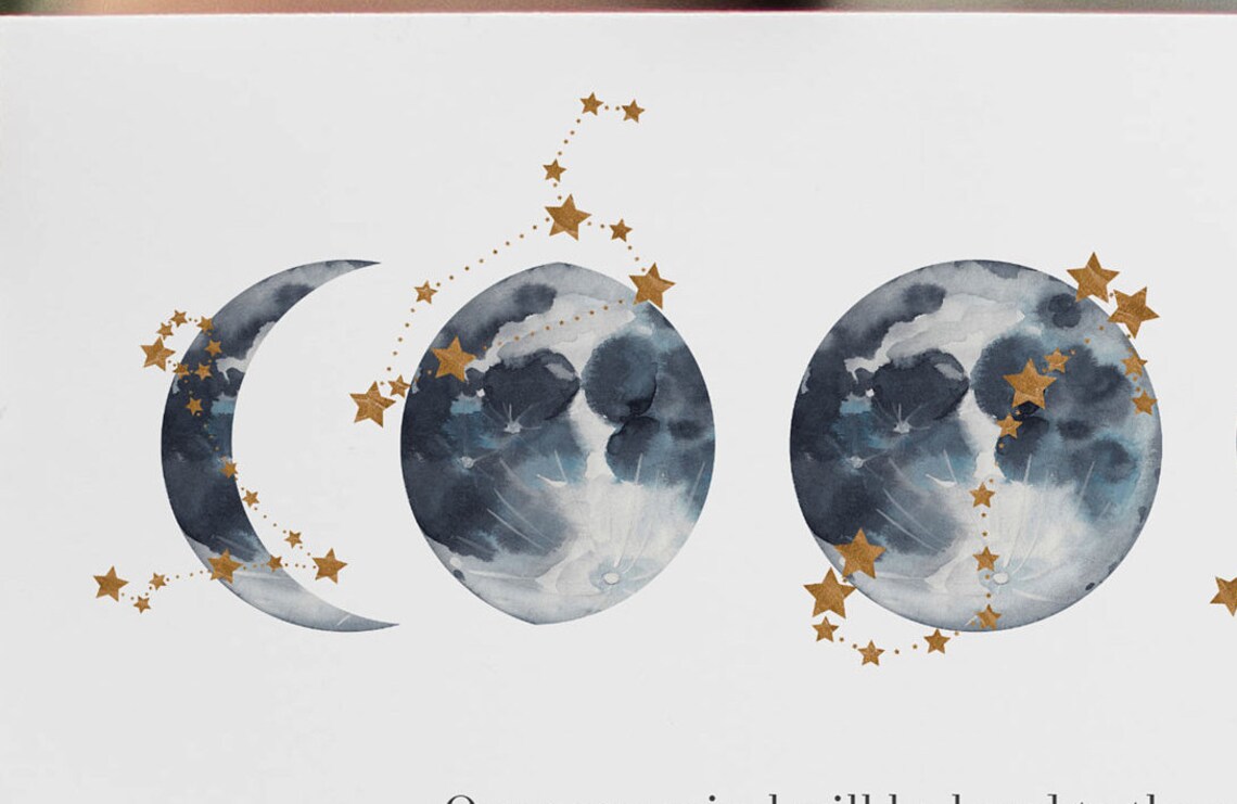 Moon Baby Shower Moon Book Request Celestial Baby Shower - Etsy