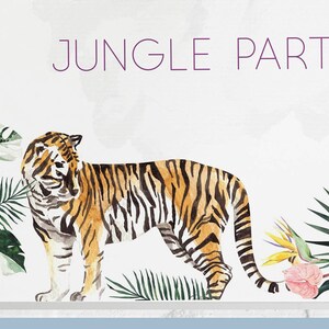 Editable Jungle Sign | Jungle Welcome Sign | Rainforest Party Sign ...