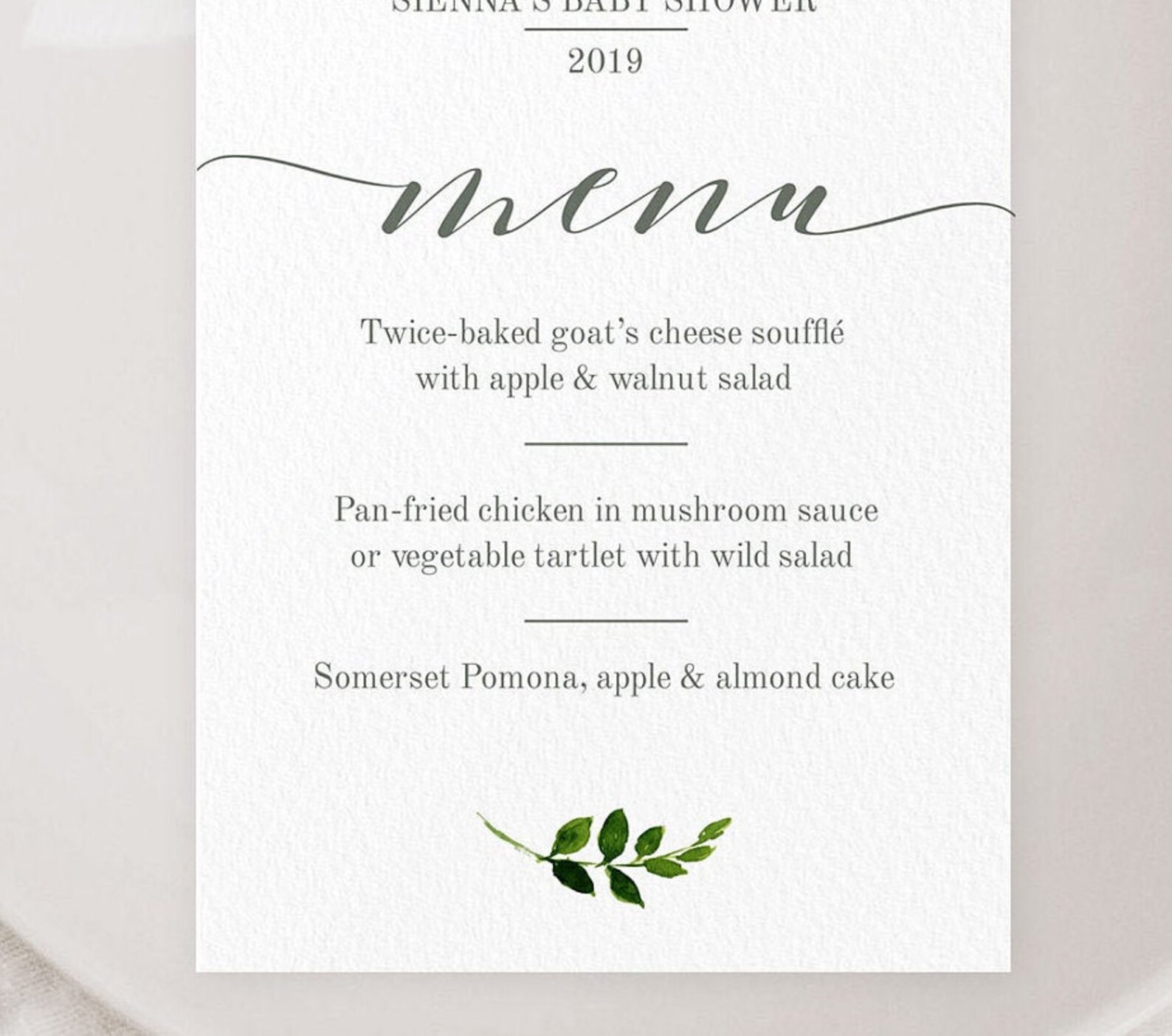 Peter Rabbit Menu | Peter Rabbit Baby Shower | Rabbit Baby Baptism ...