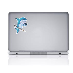 Pool Shark, 8 Ball Billiards Vinyl Sticker. Approx 110 X 92 Mm or 4.3 X ...