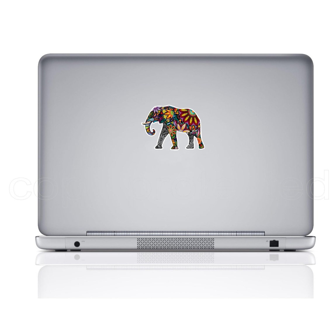 Elephant Colorful Vinyl Stickers / Car Sticker / Laptop Sticker/ Bumper ...