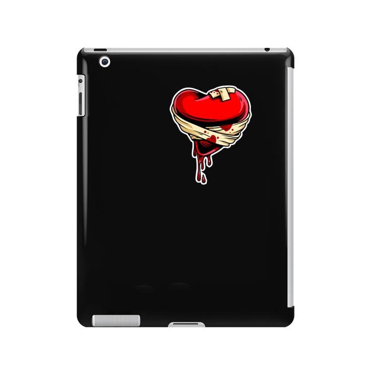 Broken bleeding heart vinyl sticker Halloween or tattoo art. | Etsy