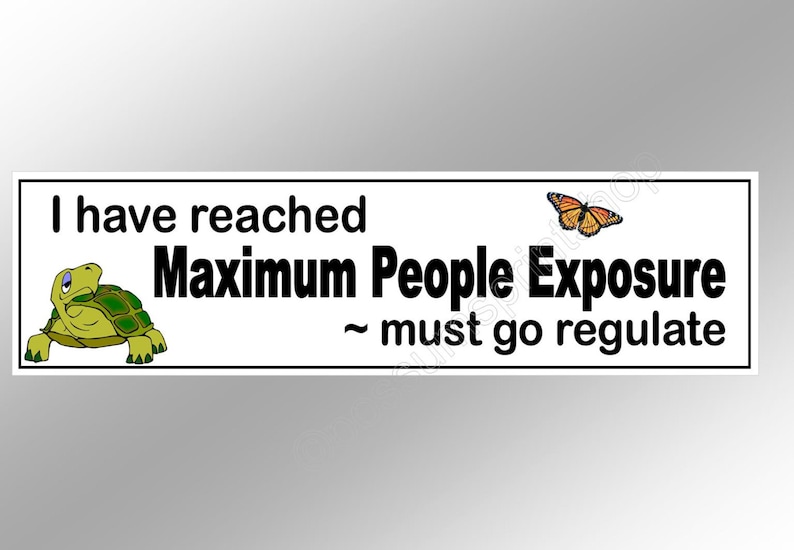 Funny bumper stickers reached maximum people exposure great | Etsy