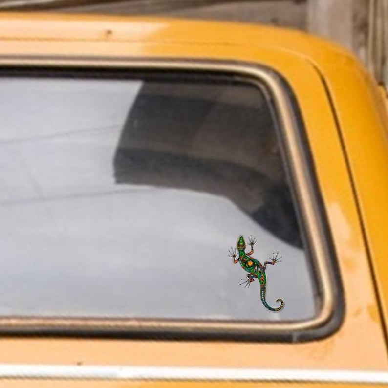 Colorful Gecko / Lizard Vinyl Sticker. for Car Bumper Laptop - Etsy ...