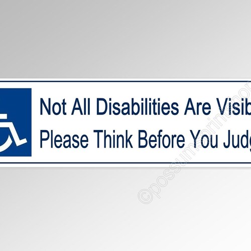 Not All Disabilities Are Visible Car Decal Choose Your - Etsy Not All Disabilities Are Visible Car Decal Choose Your - Etsy