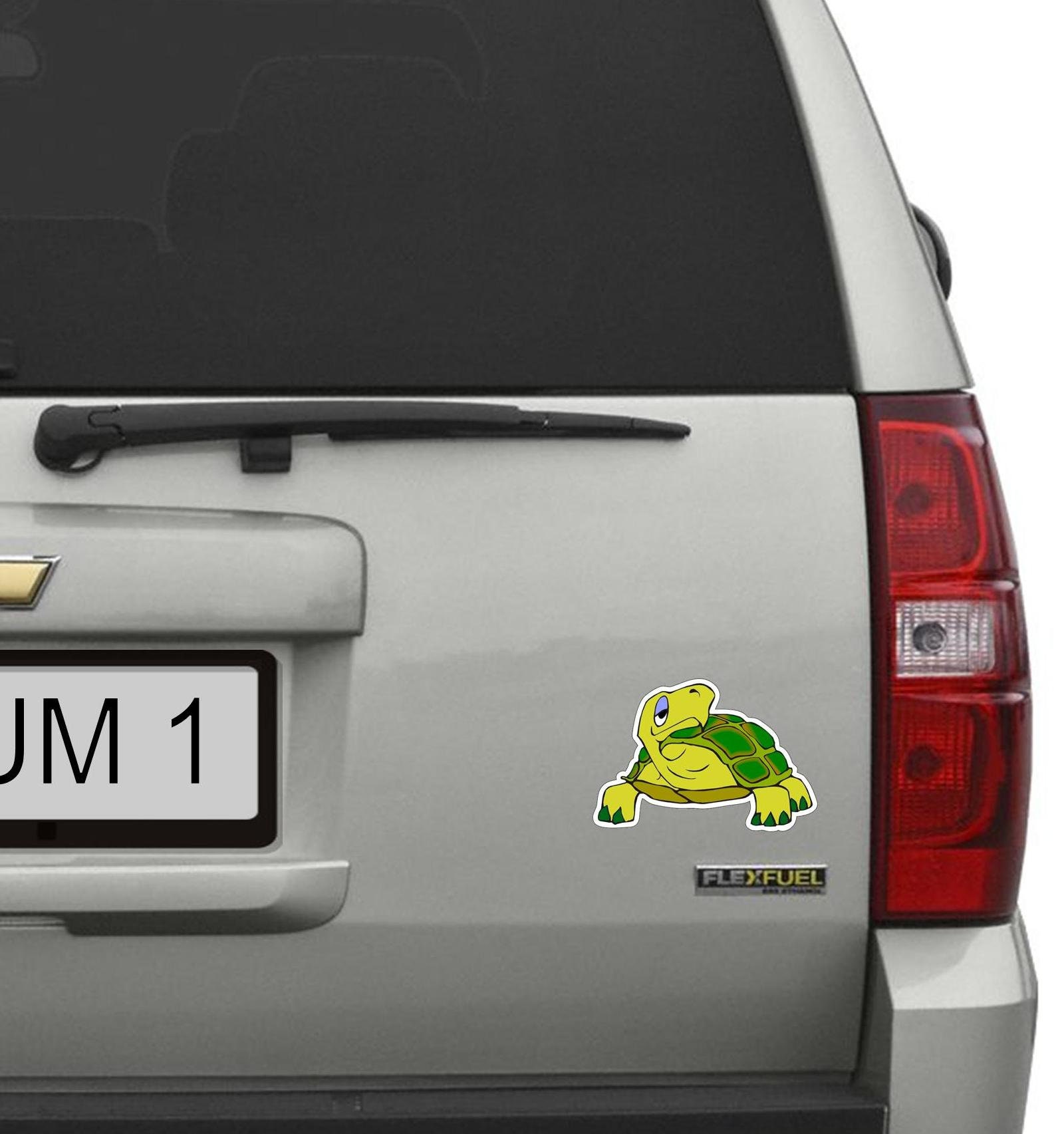 Green turtle vinyl sticker sea turtles laptop stickers | Etsy