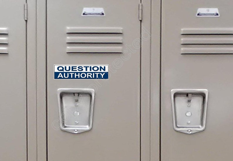Political Bumper Stickers.question AUTHORITY Vinyl Car Decal | Etsy