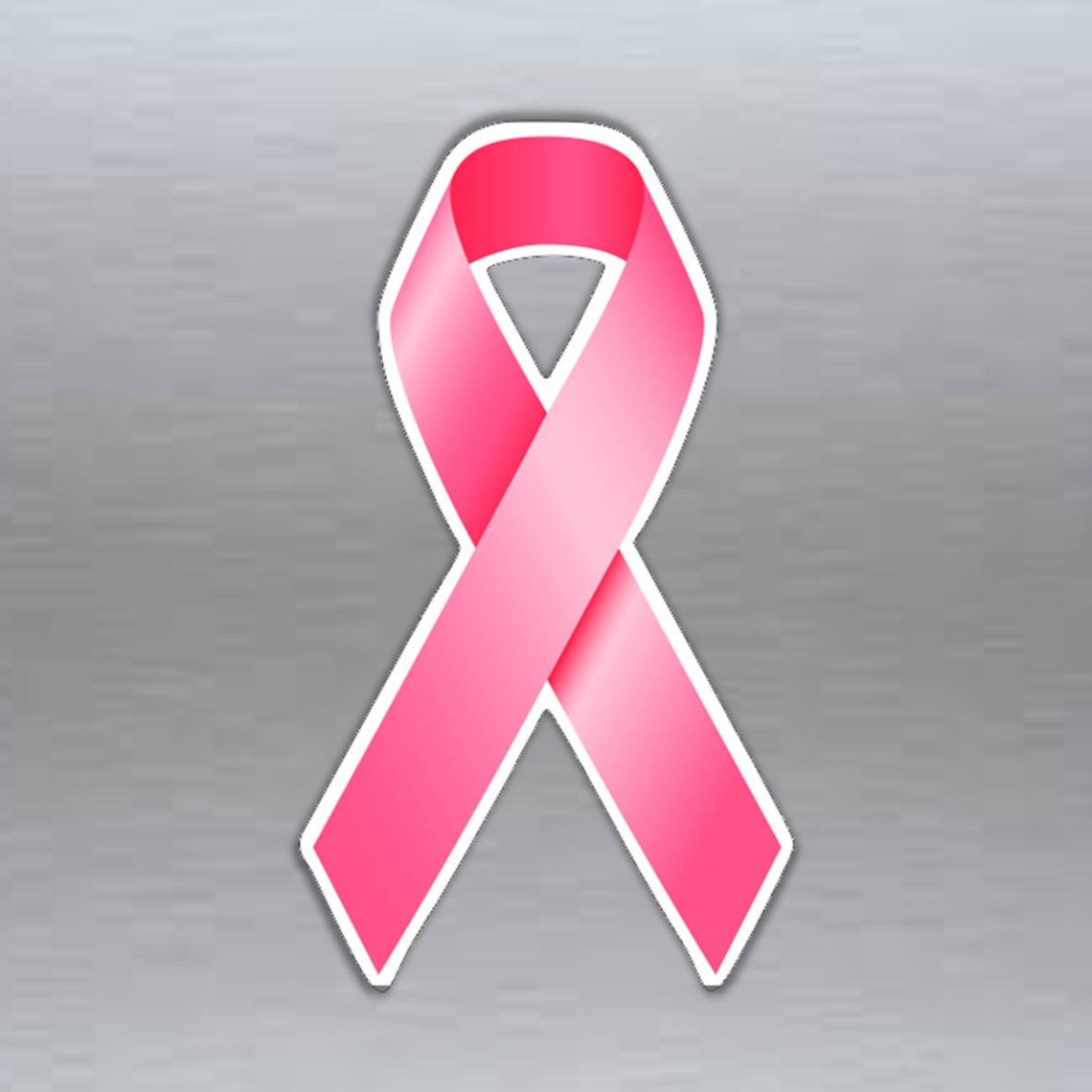 Pink Breast Cancer Awareness Ribbon Vinyl Car Bumper Sticker - Etsy